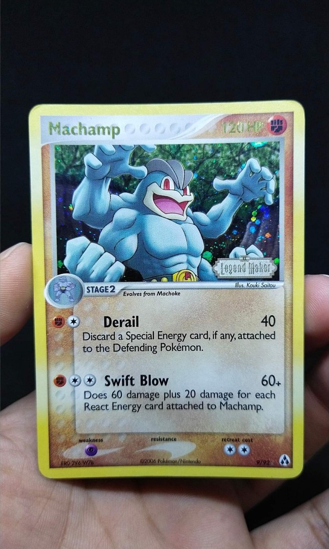 Pokemon Card - MACHAMP #9 - REVERSE FOIL (EX LEGEND MAKER) YEAR 2006 ...