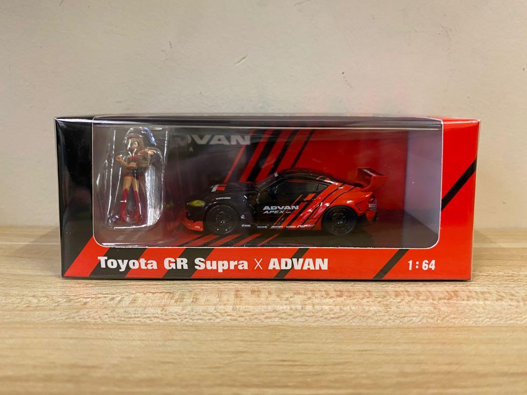 POP Race 1/64 Pandem GR Supra Advan Livery with Race Queen Figure 連人仔 ...