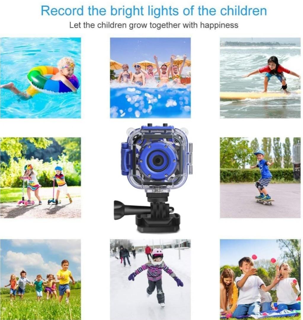 PROGRACE Kids waterproof underwater digital sport action Camera ...