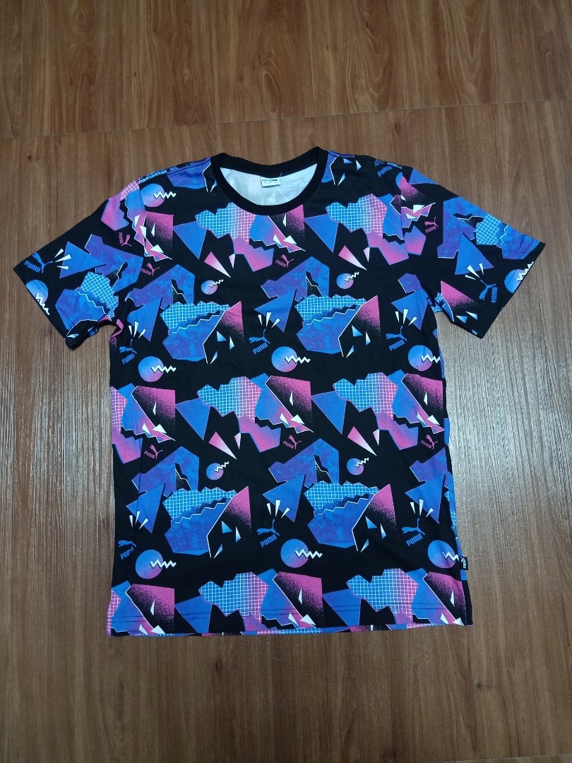 Puma 90s Re-issue Full Print Logo, Men's Fashion, Activewear on Carousell