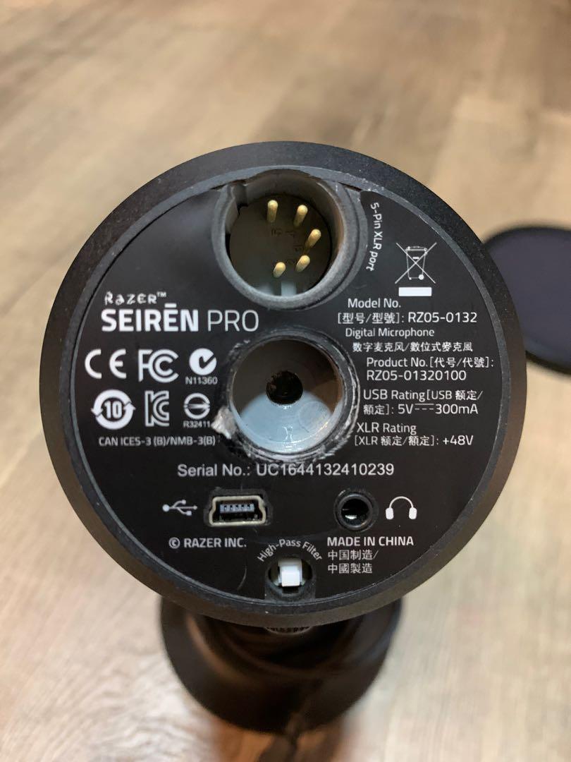 Razer SEIREN PRO (XLR and USB), Audio, Microphones on Carousell
