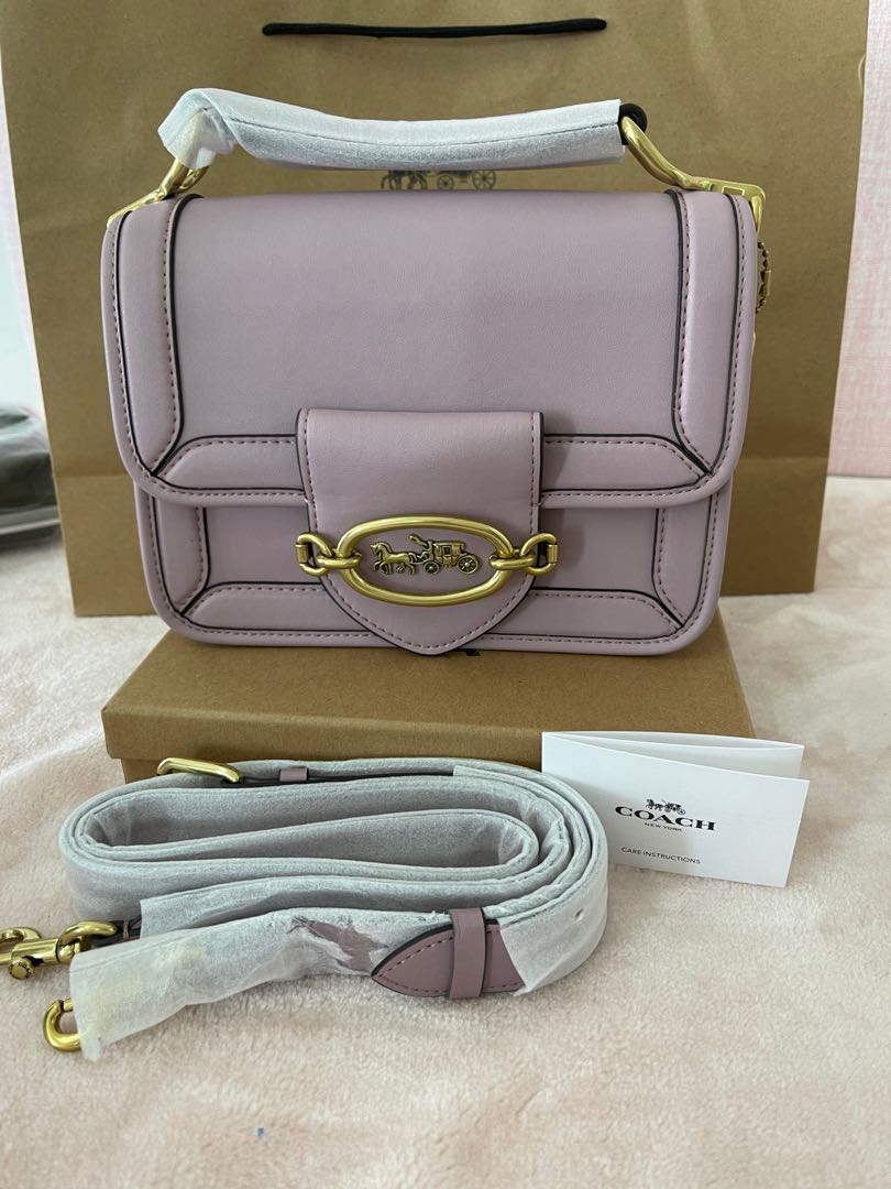 ORIGINAL COACH HERO CROSSBODY 8449 c8449 purple BAG HANDBAG SLING BAG ...