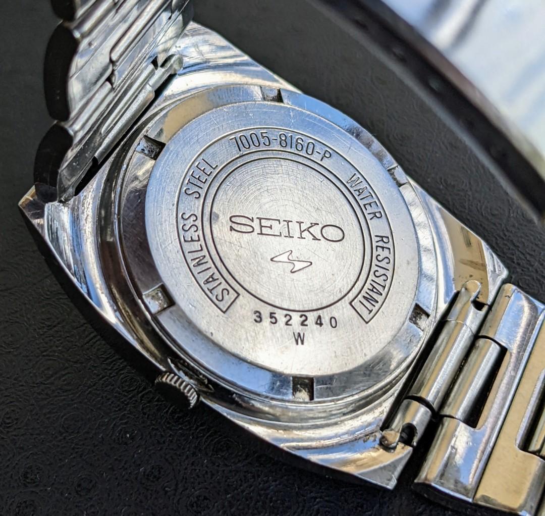 Seiko 7005-8160 Silver Dial Automatic Watch, Men's Fashion, Watches ... Seiko 7005-8160 Silver Dial Automatic Watch, Men's Fashion, Watches ...