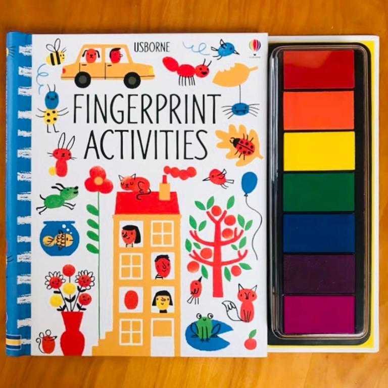 [SG seller] Kids Fingerprint Book Activity Toddler Fingerpainting ...