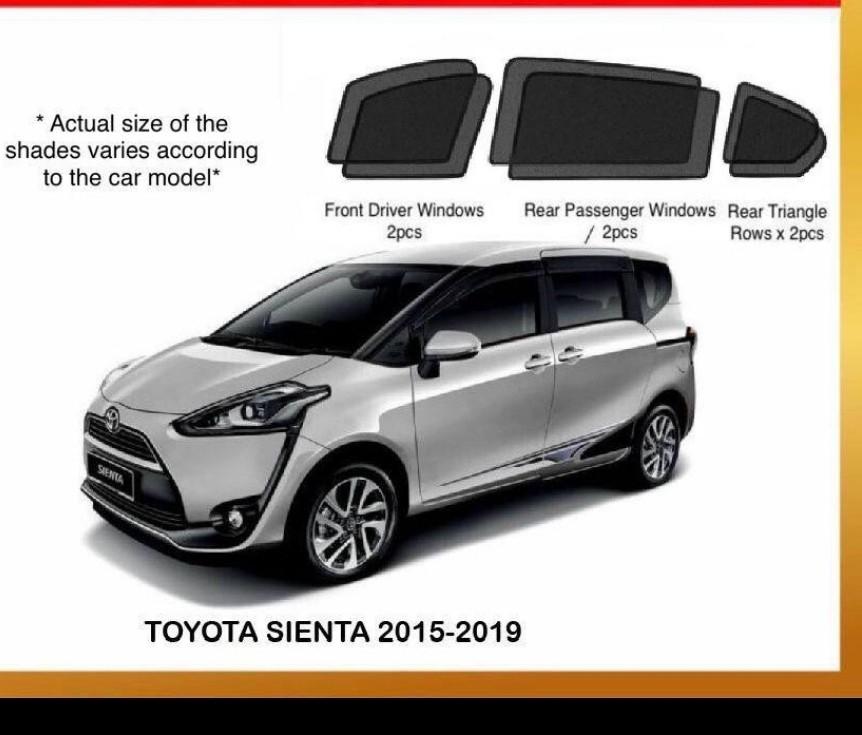 Sienta Magnetic Shades, Car Accessories, Accessories on Carousell