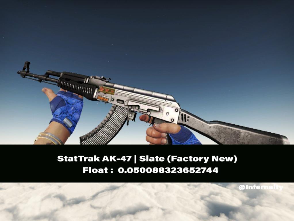 StatTrak AK-47 Slate FN CSGO SKINS KNIVES, Video Gaming, Gaming Accessories, In-Game Products on ...