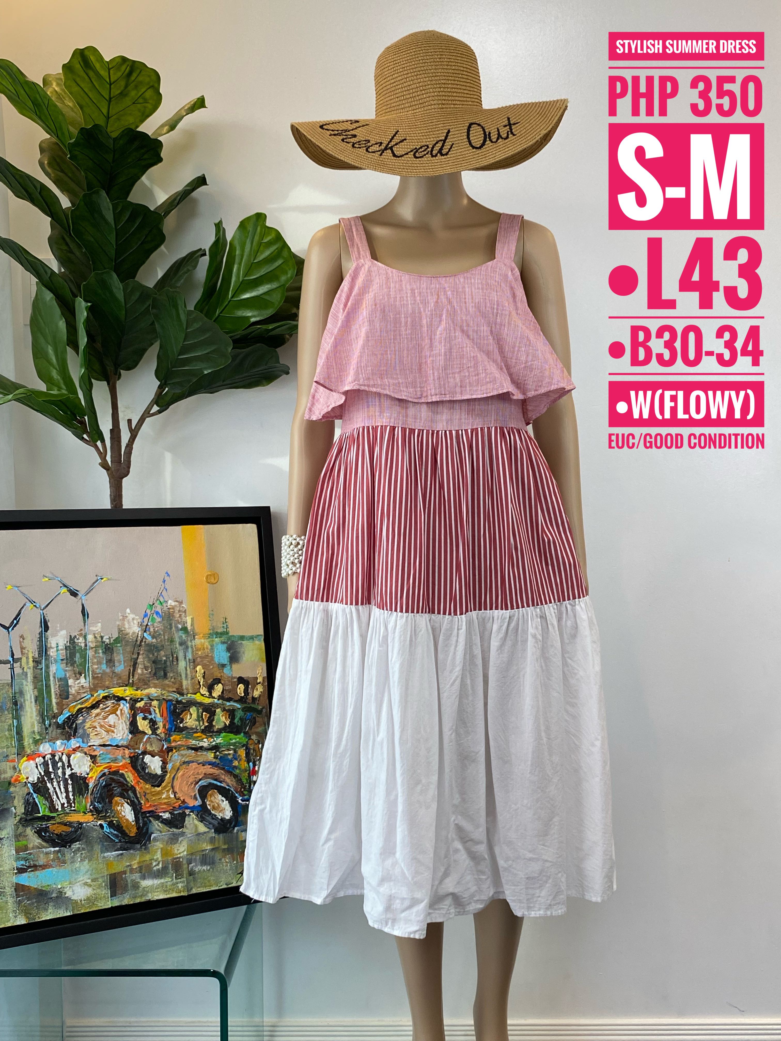 STYLISH TRI COLOR SUMMER MIDI DRESS, Women's Fashion, Dresses & Sets ...