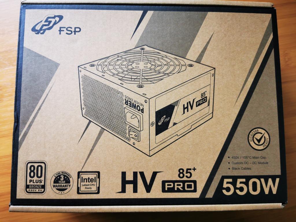 Superflower 550W Power Supply PSU - FSP HV PRO 550W 85+ Series ...