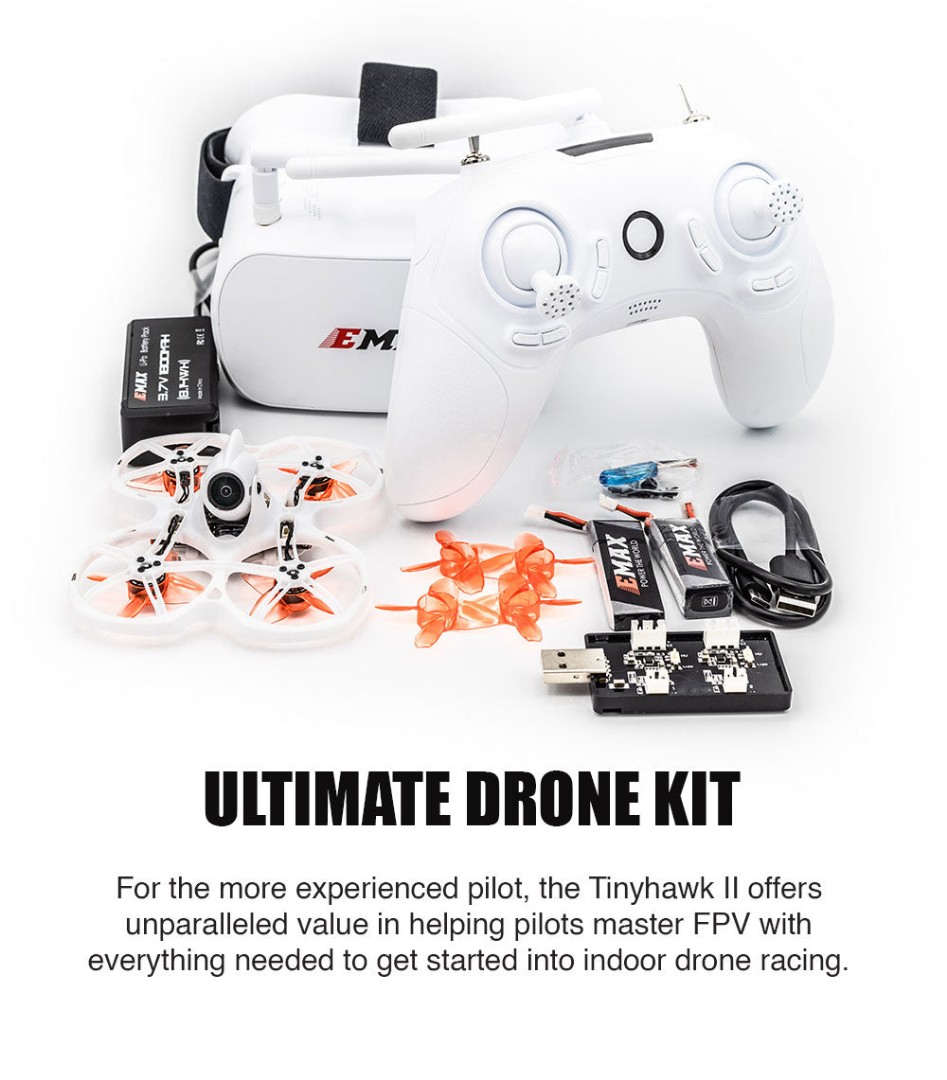 Tiny Hawk II set with 2 extra battery, Photography, Drones on Carousell
