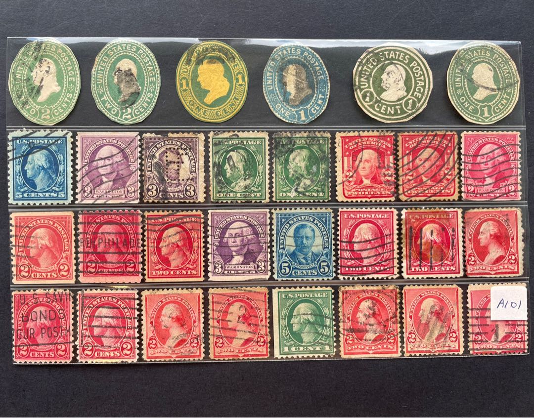 USA Presidents & Famous People Used Stamps with Colour Varieties ...