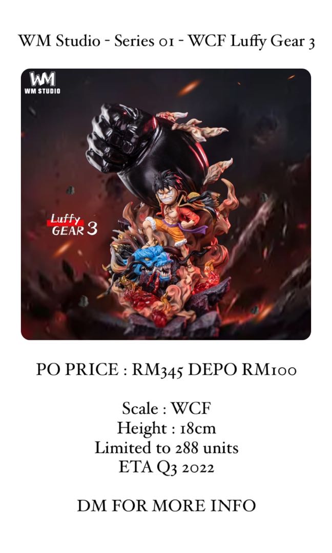 WM Studio - Series 01 - WCF Luffy Gear 3, Hobbies & Toys, Toys & Games ...