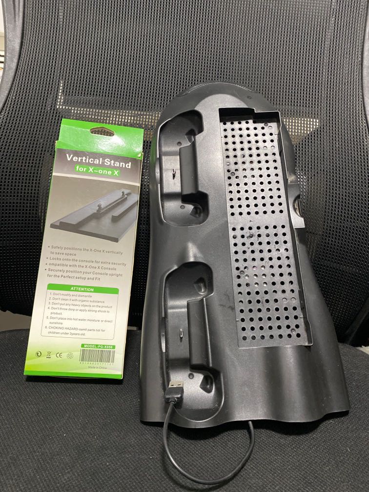 Xbox One X charging and base stand + vertical stand, Video Gaming ...