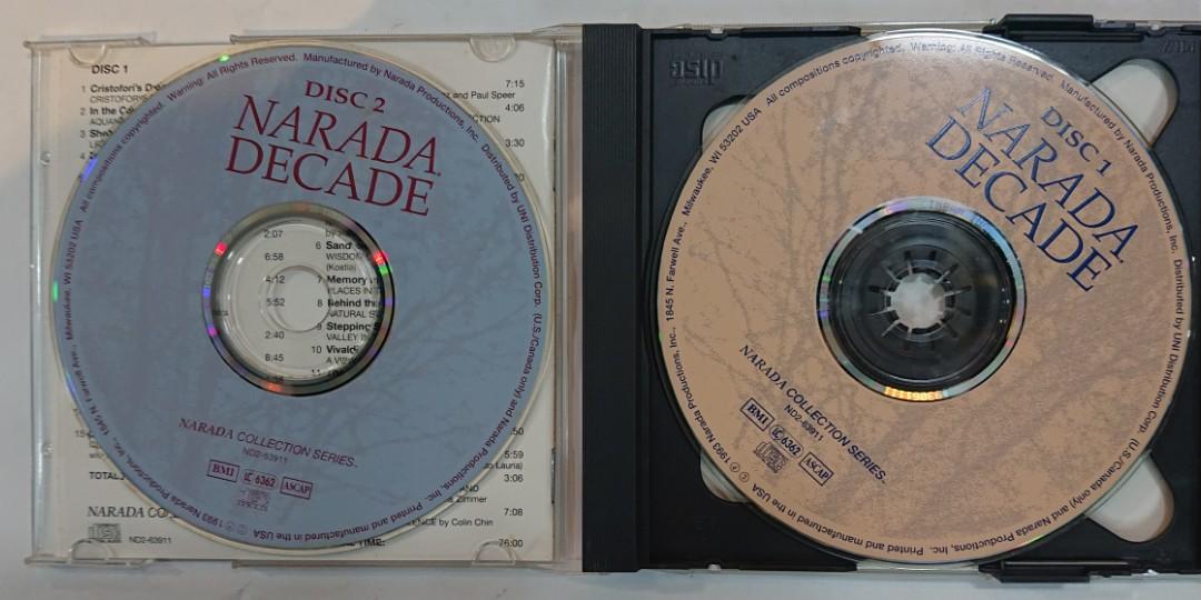 2cd Narada Decade the snniversary collection, 興趣及遊戲, 音樂樂器 & 配件, 音樂與媒體 ...