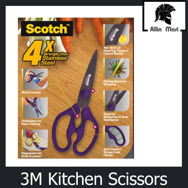 3M Kitchen Scissors Series BBS1707, Furniture & Home Living ...