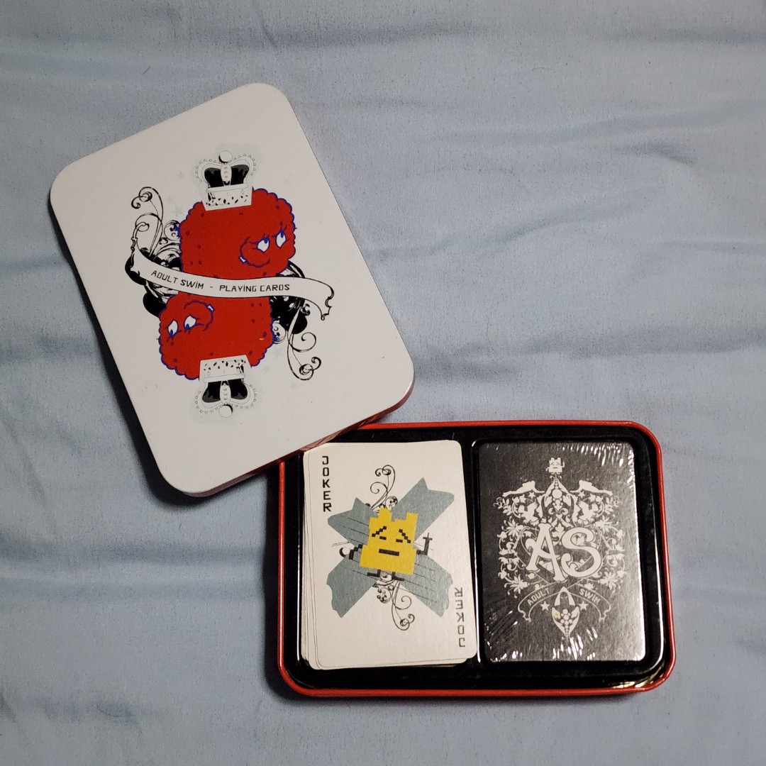 Adult Swim Playing Cards in Steel Case. 1 Deck Sealed, Hobbies & Toys ...