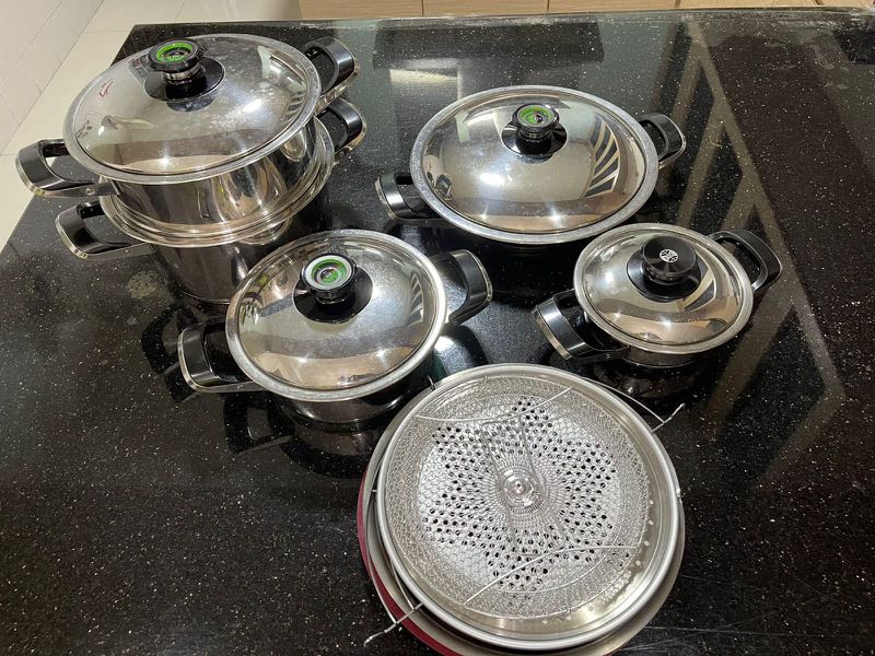 AMC Stainless Steel Pot Set, TV & Home Appliances, Kitchen Appliances ...