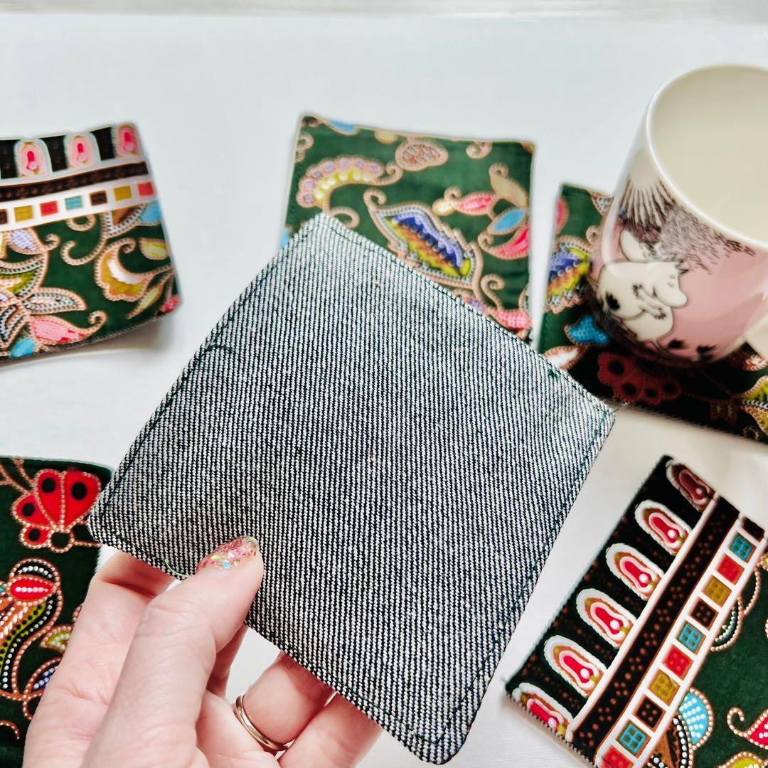 Batik Fabric Coasters Handmade in Singapore, Everything Else on Carousell