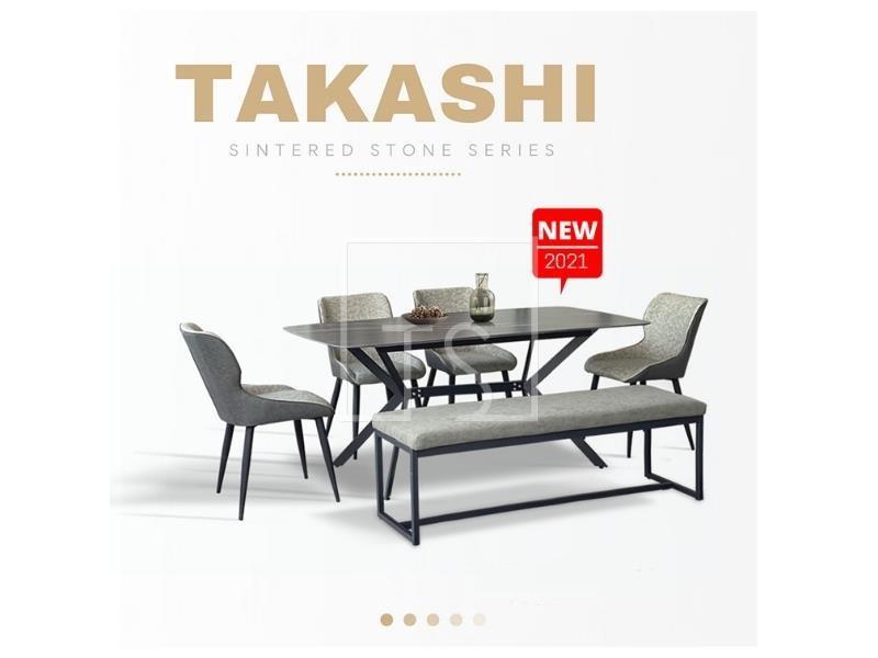 Beautiful bench sintered stone dining table, Furniture & Home Living ...