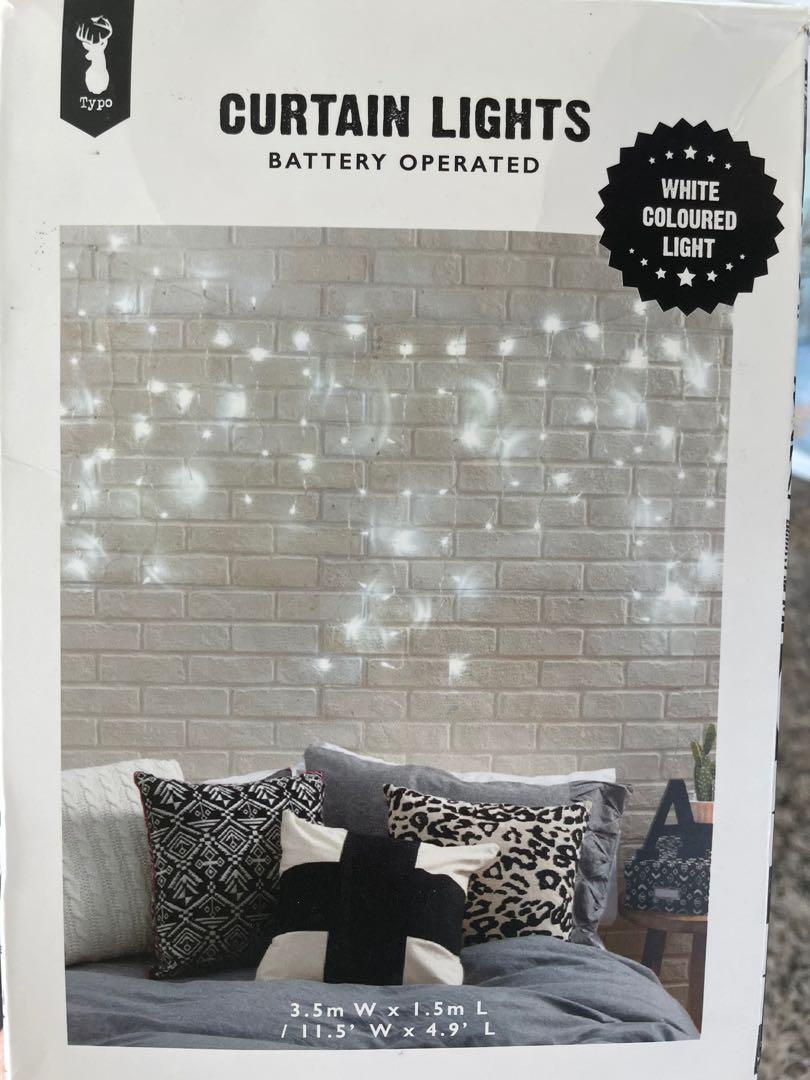 Brand new Typo Curtain Lights, Furniture & Home Living, Lighting & Fans ...