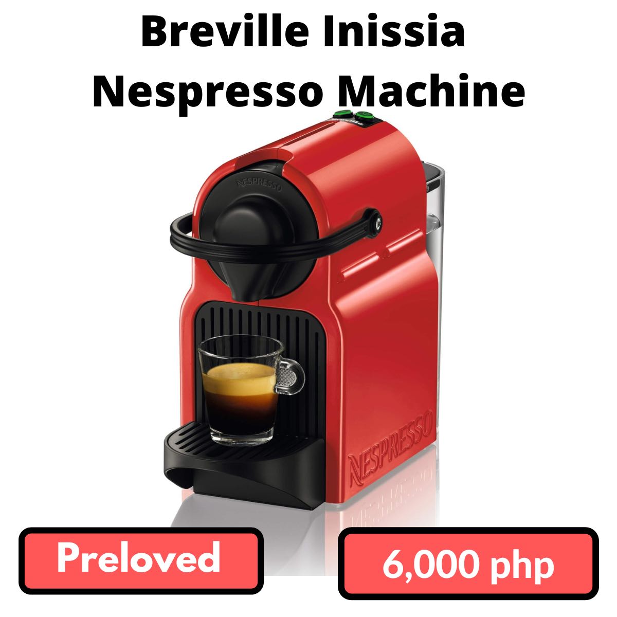 Breville Nespresso Inissia Coffee Machine, TV & Home Appliances ...