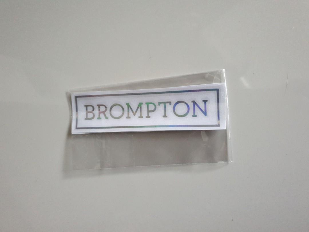 Brompton logo decal stickers (pair), Sports Equipment, Bicycles & Parts ...