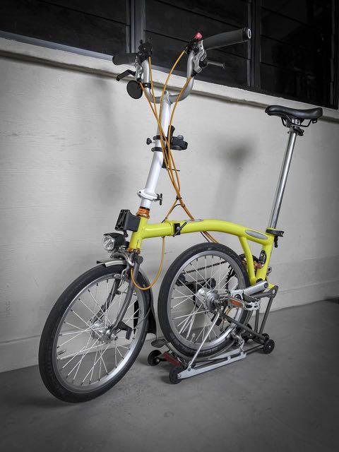 Brompton Titanium H6R-x original Mustard Yellow, Sports Equipment ...