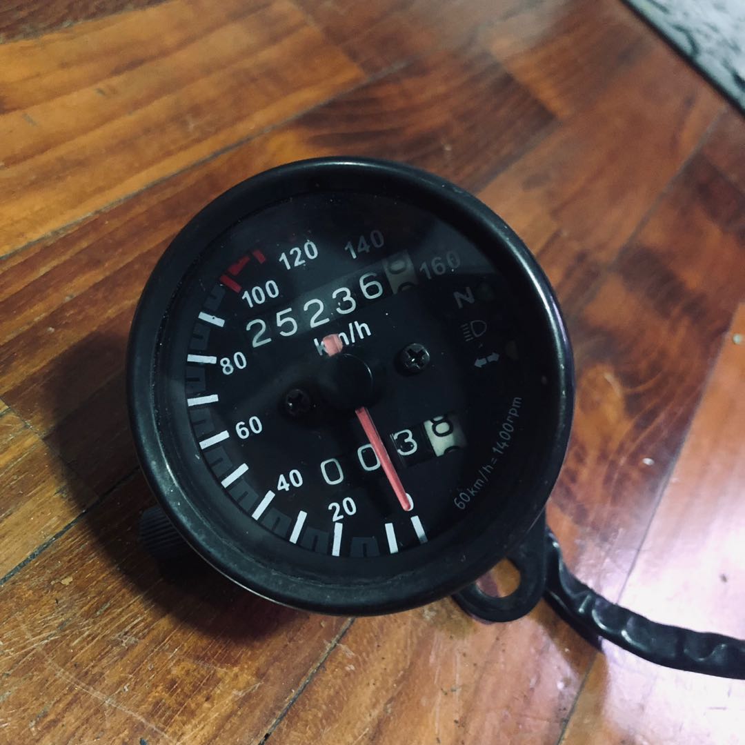 Cafe Racer Analog Speedometer, Motorcycles, Motorcycle Accessories on ...