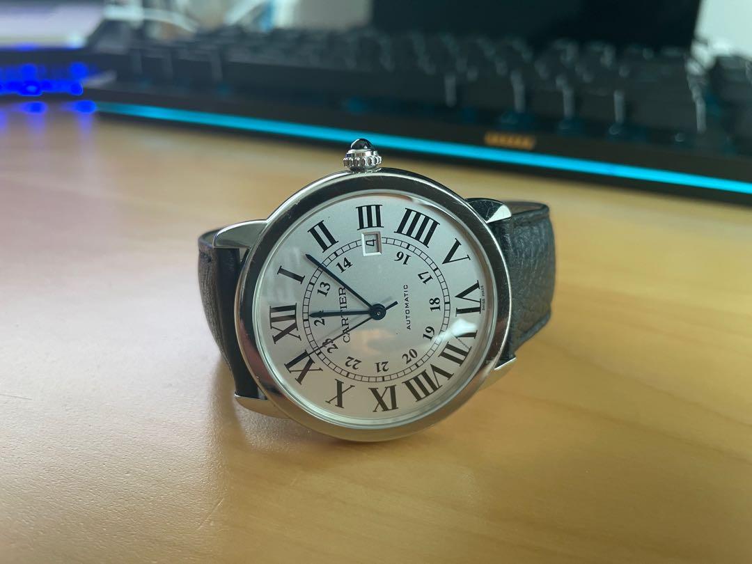 Cartier Ronde de Cartier 42mm Automatic Silver Opaline Dial Mens Watch ...