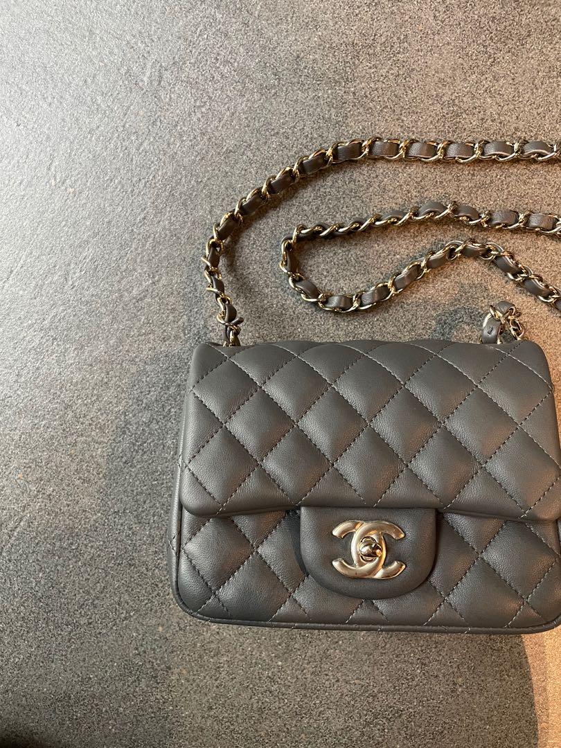 Chanel Mini Square, Women's Fashion, Bags & Wallets, Purses & Pouches ...