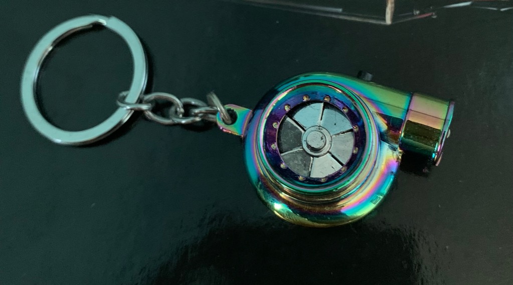 Chrome Turbo Engine Keychain, Car Accessories, Accessories on Carousell