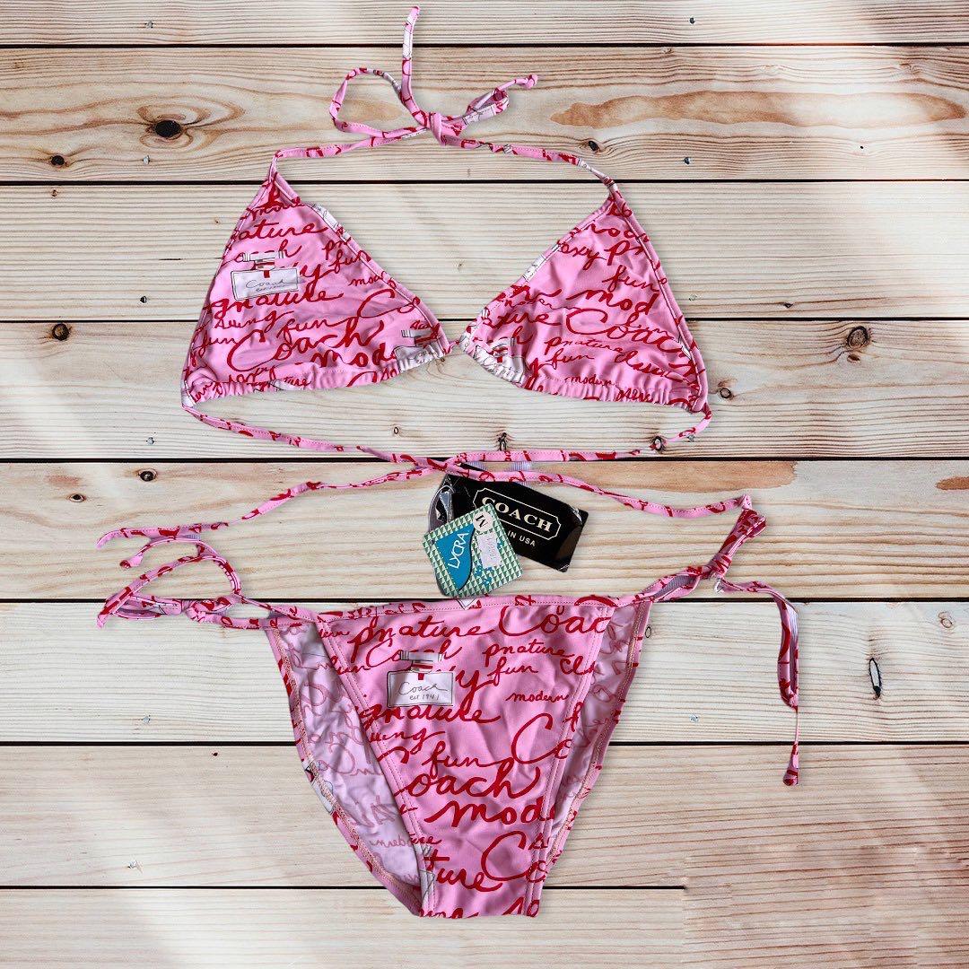 Coach 2-pc Swimsuit, Women's Fashion, Swimwear, Bikinis & Swimsuits on ...