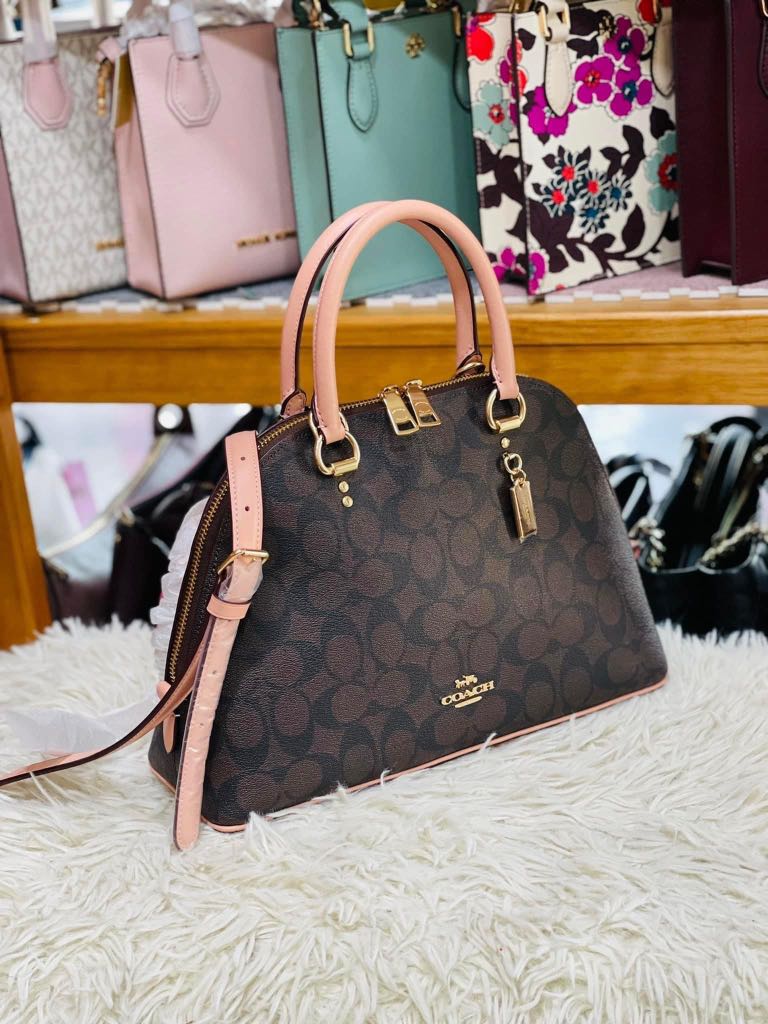 Coach Katy Satchel Shell Pink, Luxury, Bags & Wallets on Carousell