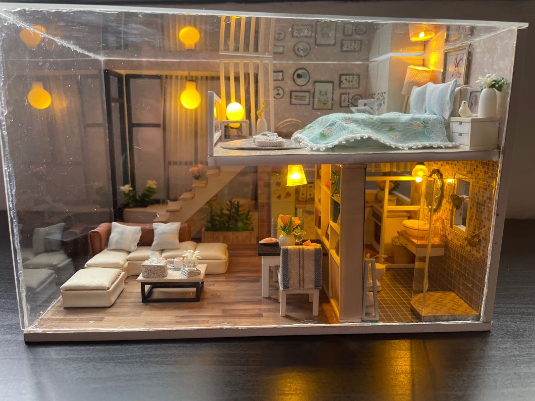 Completed miniature diy house, Hobbies & Toys, Stationery & Craft ...