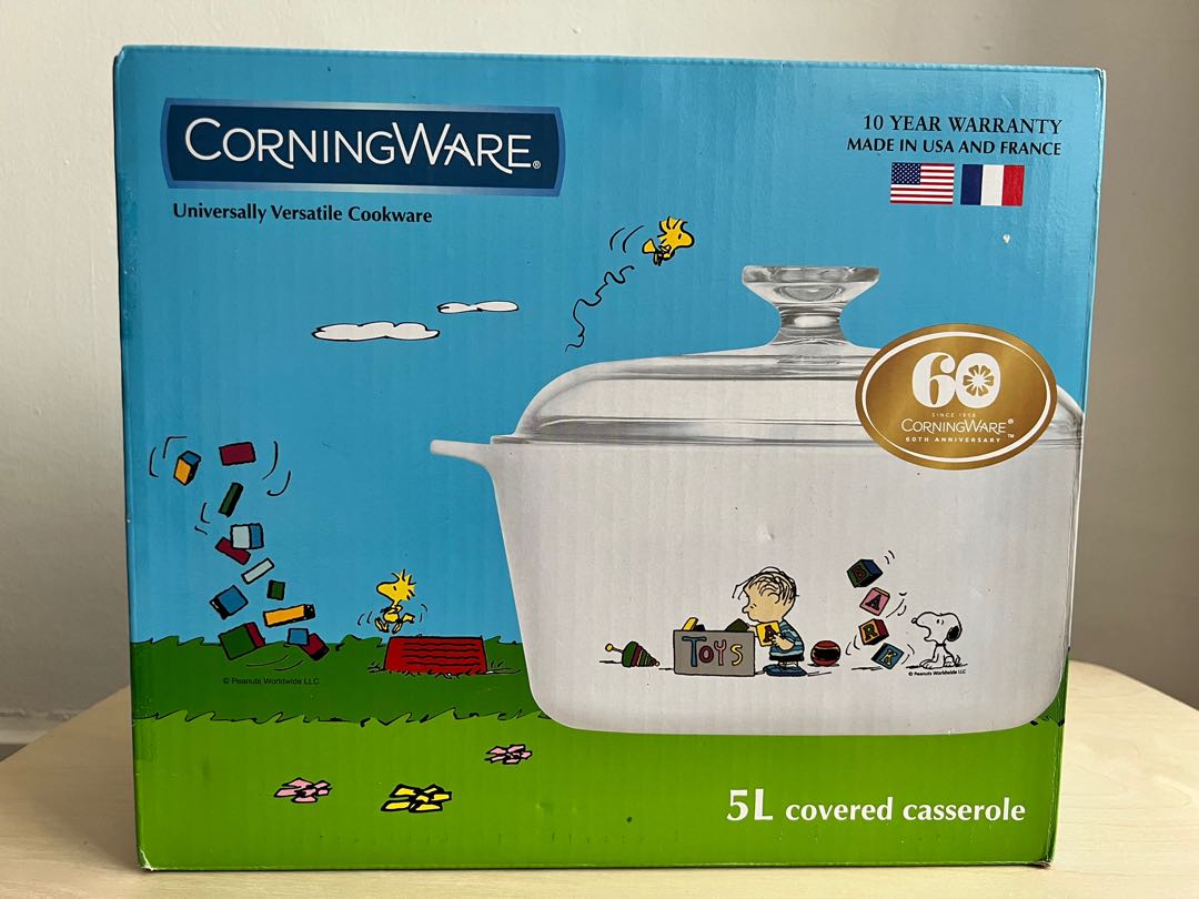 Corningware Peanuts 5L covered casserole, Furniture & Home Living ...