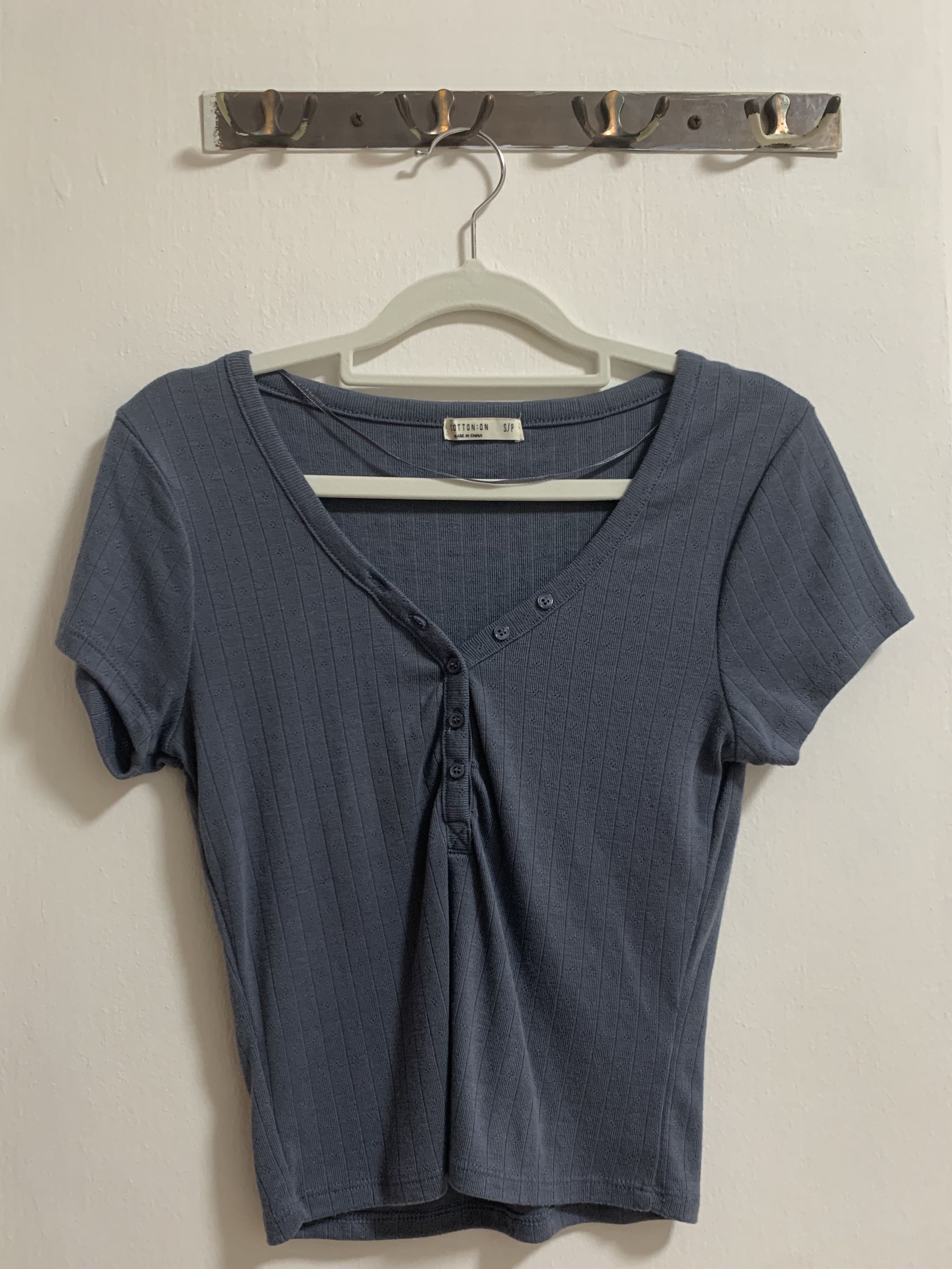 Cotton On Button Top, Women's Fashion, Tops, Shirts on Carousell