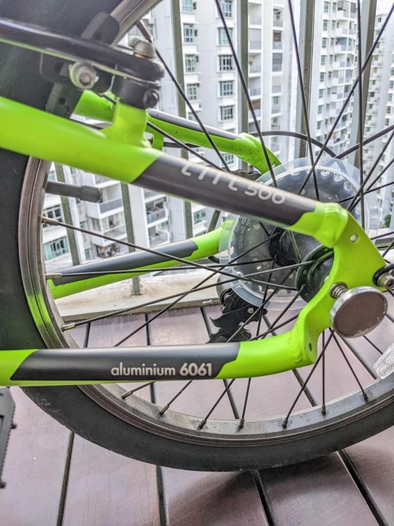 Decathlon B'twin Tilt 500 Foldable Bicycle (Yellow), Sports Equipment, Bicycles & Parts ...