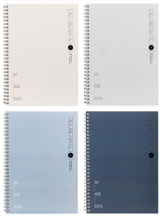 Deli B5 60 Sheets Spiral Notebook Ruled 7.48in. x 8.84in. Journal Diary ...