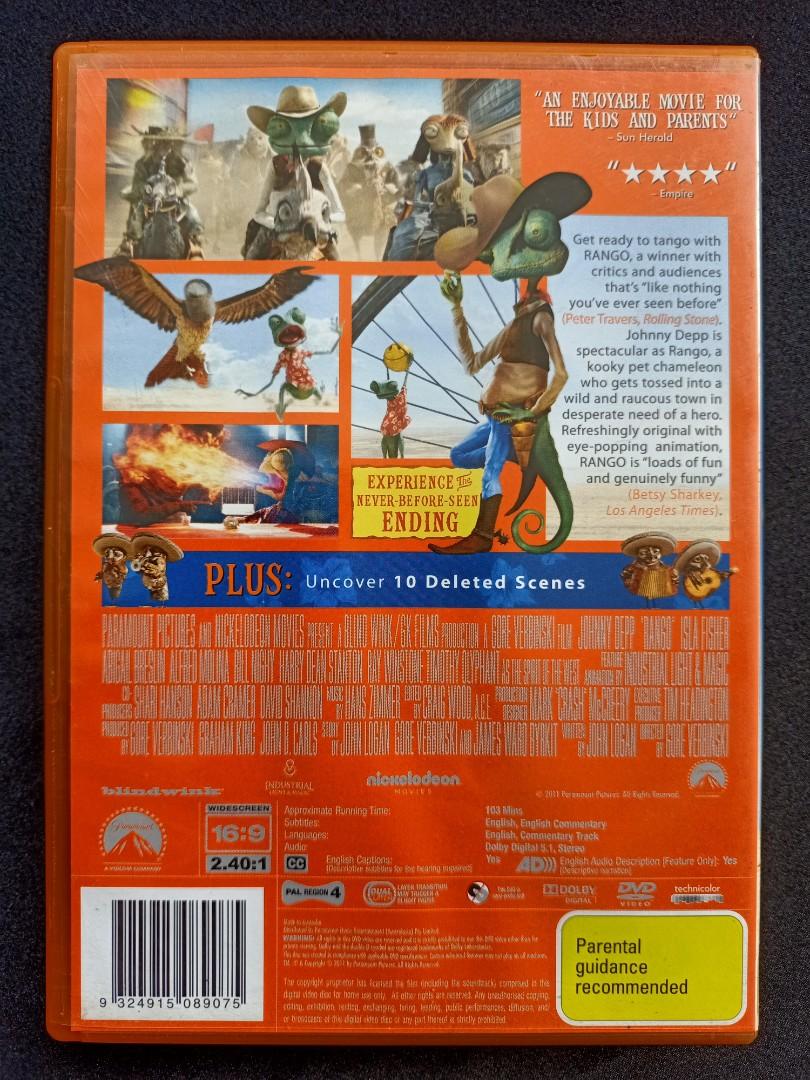 DVD Rango, Hobbies & Toys, Music & Media, CDs & DVDs on Carousell