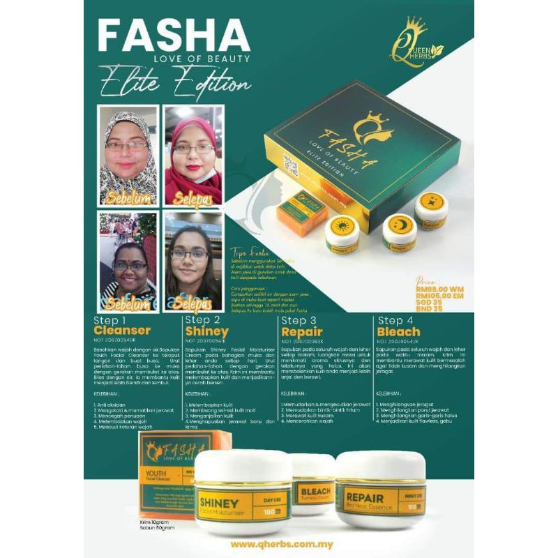 Fasha Elite Edition, Beauty & Personal Care, Face, Face Care on Carousell