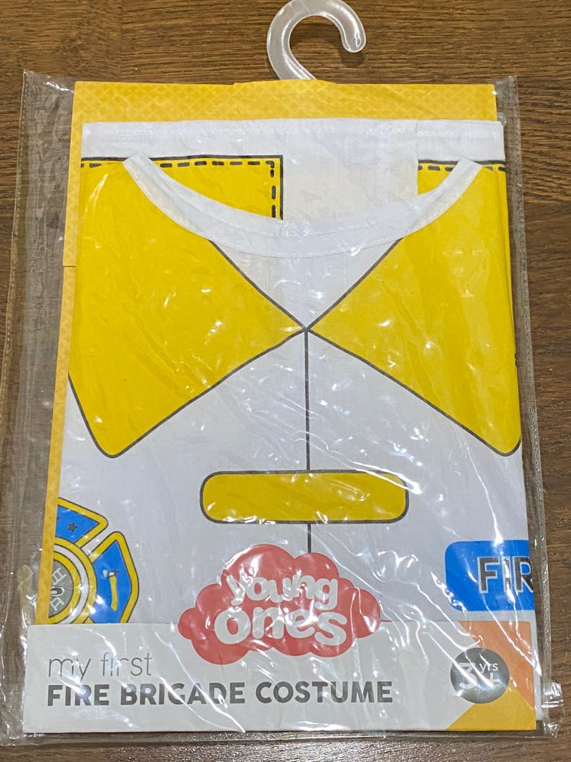 Fire Brigade Costume, Hobbies & Toys, Toys & Games on Carousell