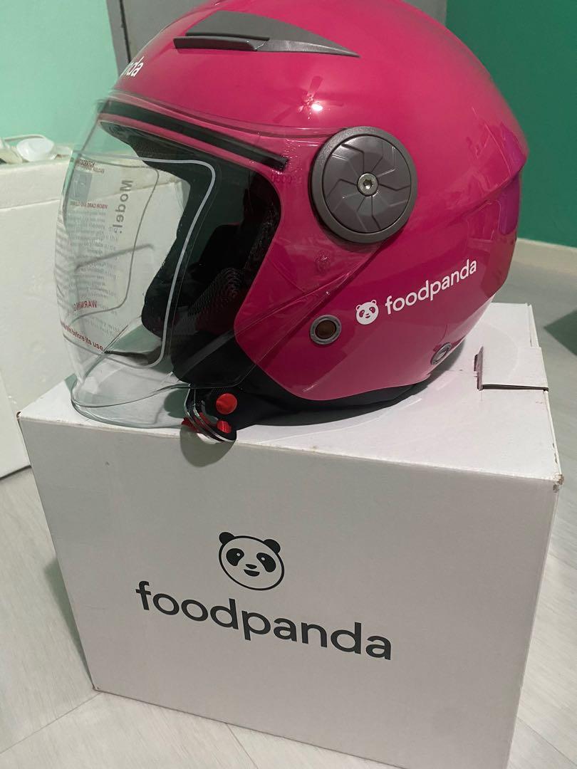 Foodpanda Helmet BNIB (L), Motorcycles, Motorcycle Accessories on Carousell