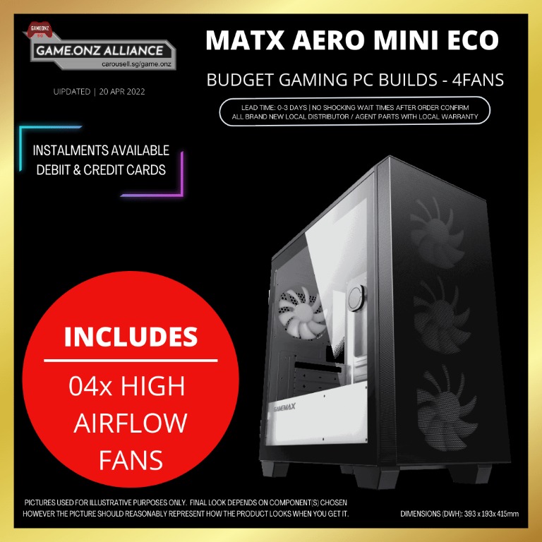 GAMEMAX AERO MINI ECO BUILDS | AMD RYZEN 5 3600 4500 5600 5600X GAMING ...