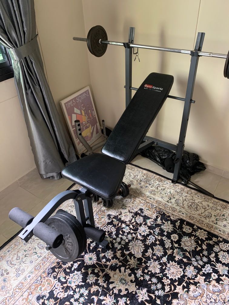Gym Bench, Sports Equipment, Exercise & Fitness, Weights & Dumbbells on ...