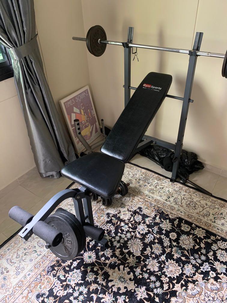 Gym Bench, Sports Equipment, Exercise & Fitness, Weights & Dumbbells on ...
