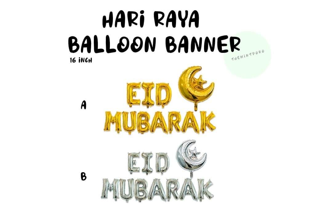 Hari Raya Balloon Banner, Hobbies & Toys, Occasions & Party Supplies on ...
