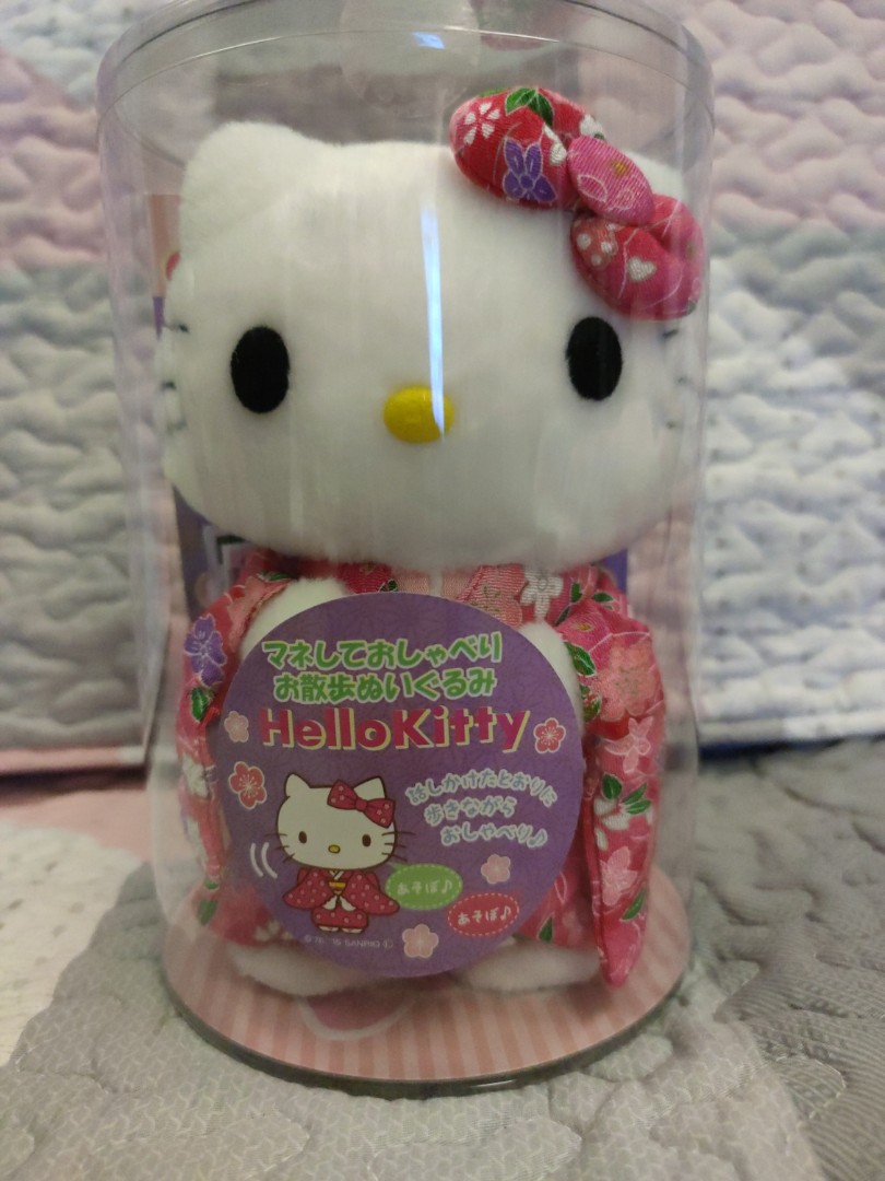 Hello Kitty talking walking plush (mimicking toy), Hobbies & Toys, Toys ...