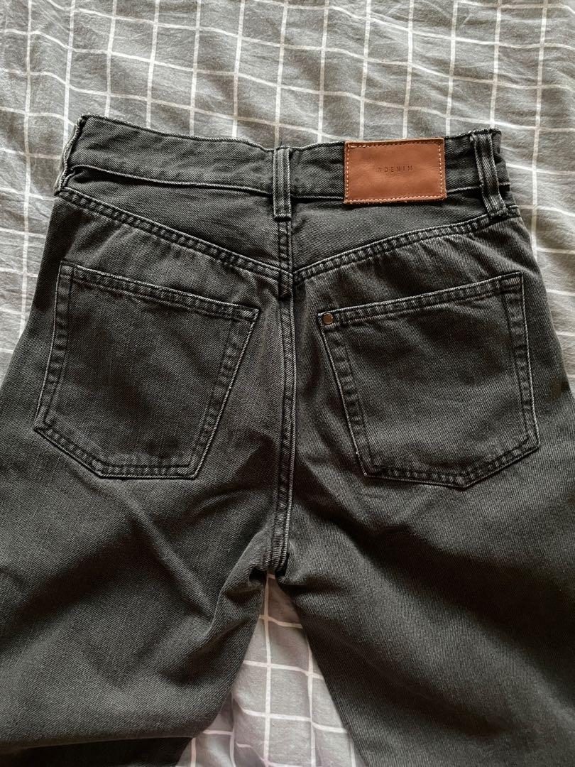 HnM Black Ragged Denim, Women's Fashion, Bottoms, Jeans on Carousell