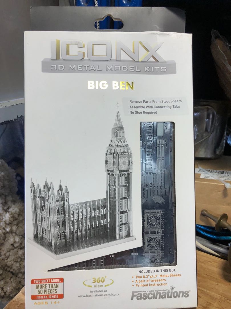 ICONX 3D METAL MODEL KITS BIG BEN, Everything Else on Carousell