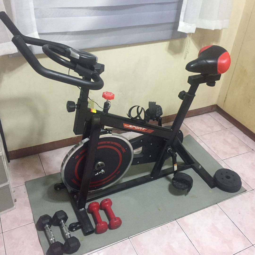 Indoor Stationary Bike Machine, Sports Equipment, Exercise & Fitness ...