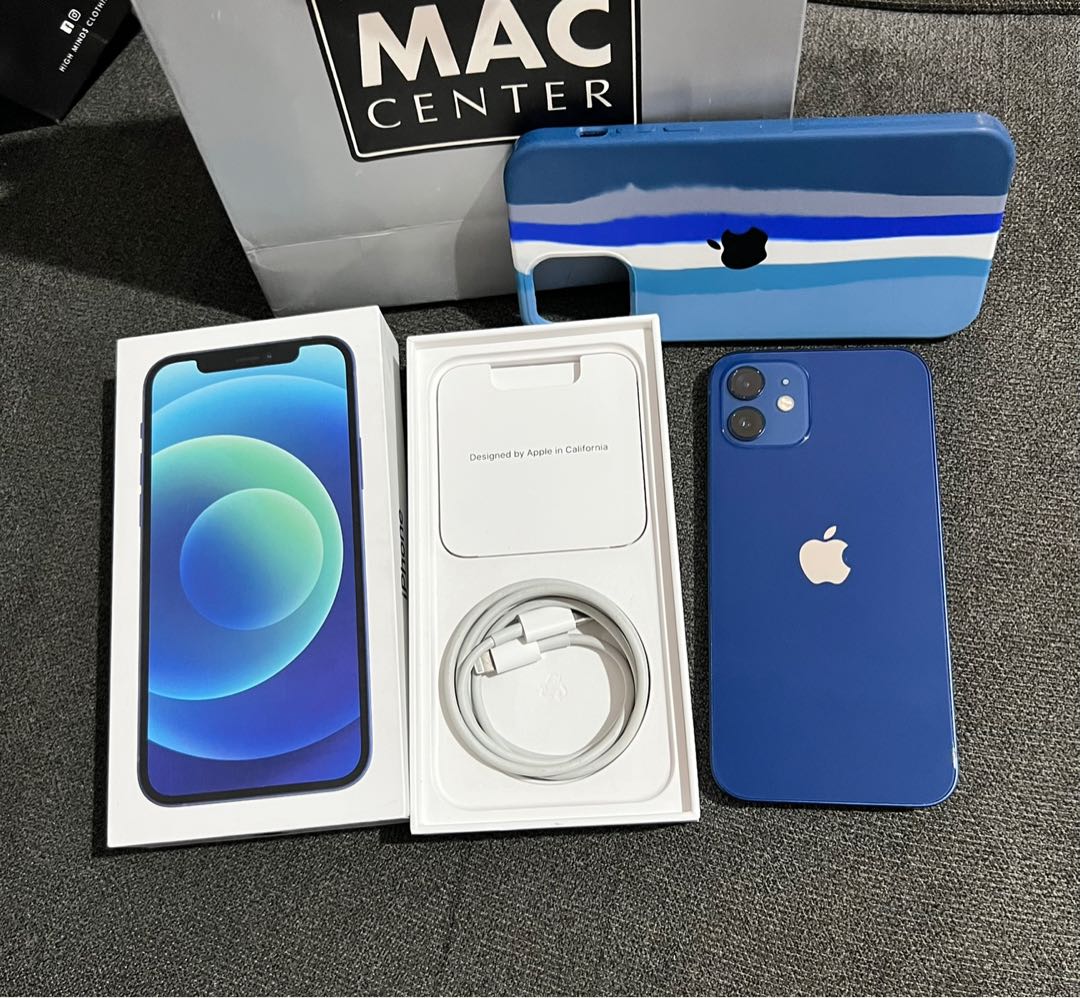 iPhone 12 Blue 128gb 4 months old complete, Mobile Phones & Gadgets ...